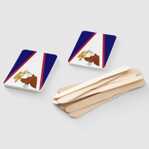 Set of hand fan with flag of American Samoa, USA | Zazzle