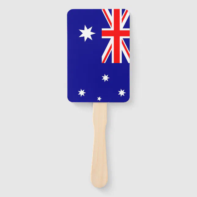 Set of hand fan with flag of Australia | Zazzle
