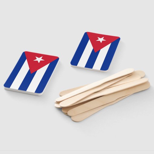 Set of hand fan with flag of Cuba | Zazzle