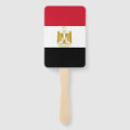 Set of hand fan with flag of Egypt | Zazzle