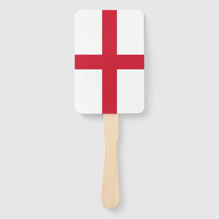 Set of hand fan with flag of England, UK | Zazzle