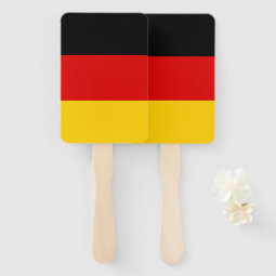 Set of hand fan with flag of Germany | Zazzle
