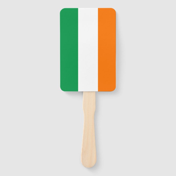 Set of hand fan with flag of Ireland | Zazzle