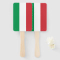 Set of hand fan with flag of Italy | Zazzle