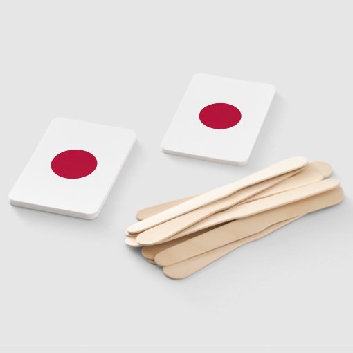 Set of hand fan with flag of Japan | Zazzle