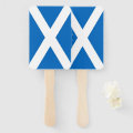 Set of hand fan with flag of Scotland, UK | Zazzle