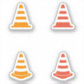 Set of Traffic Cone Stickers | Zazzle