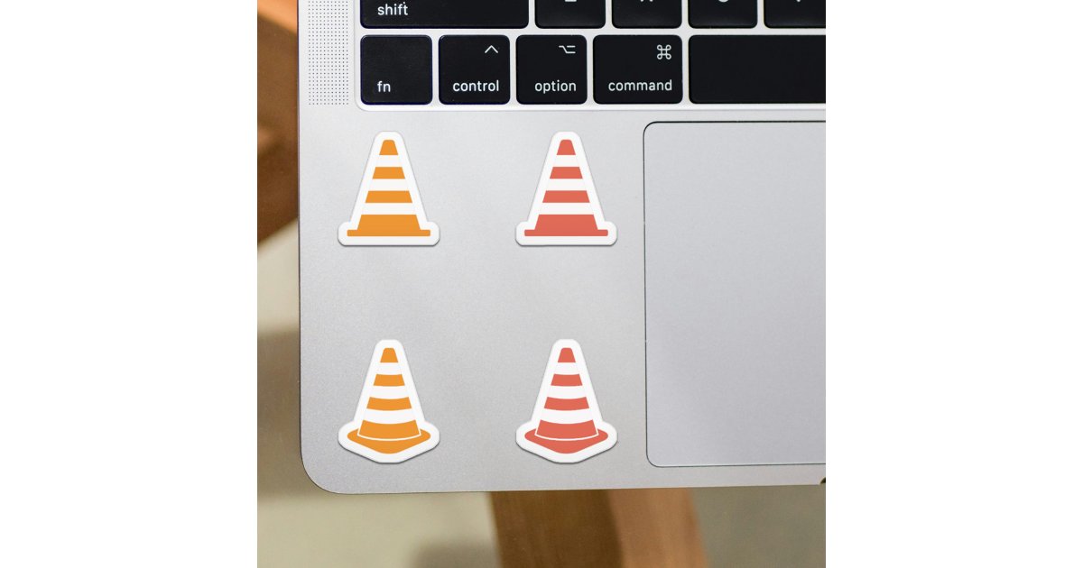 Set of Traffic Cone Stickers | Zazzle
