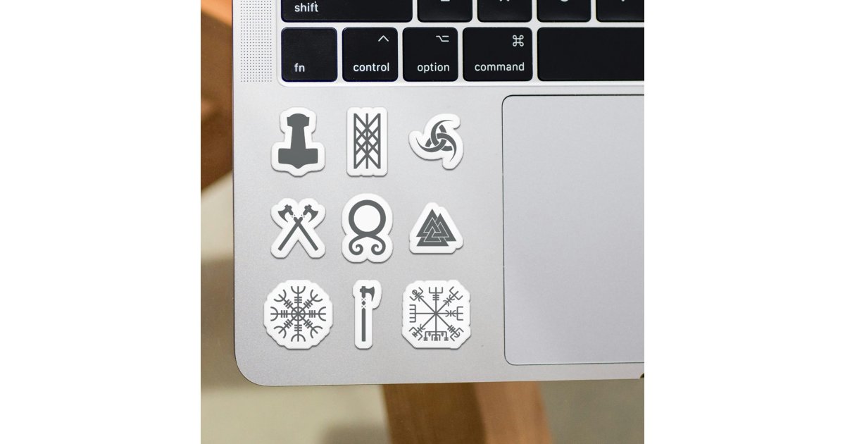 Set of Viking Symbols Stickers | Zazzle