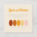 Set the Tone Bold Sunshine Color Palette ID1048 Enclosure Card | Zazzle