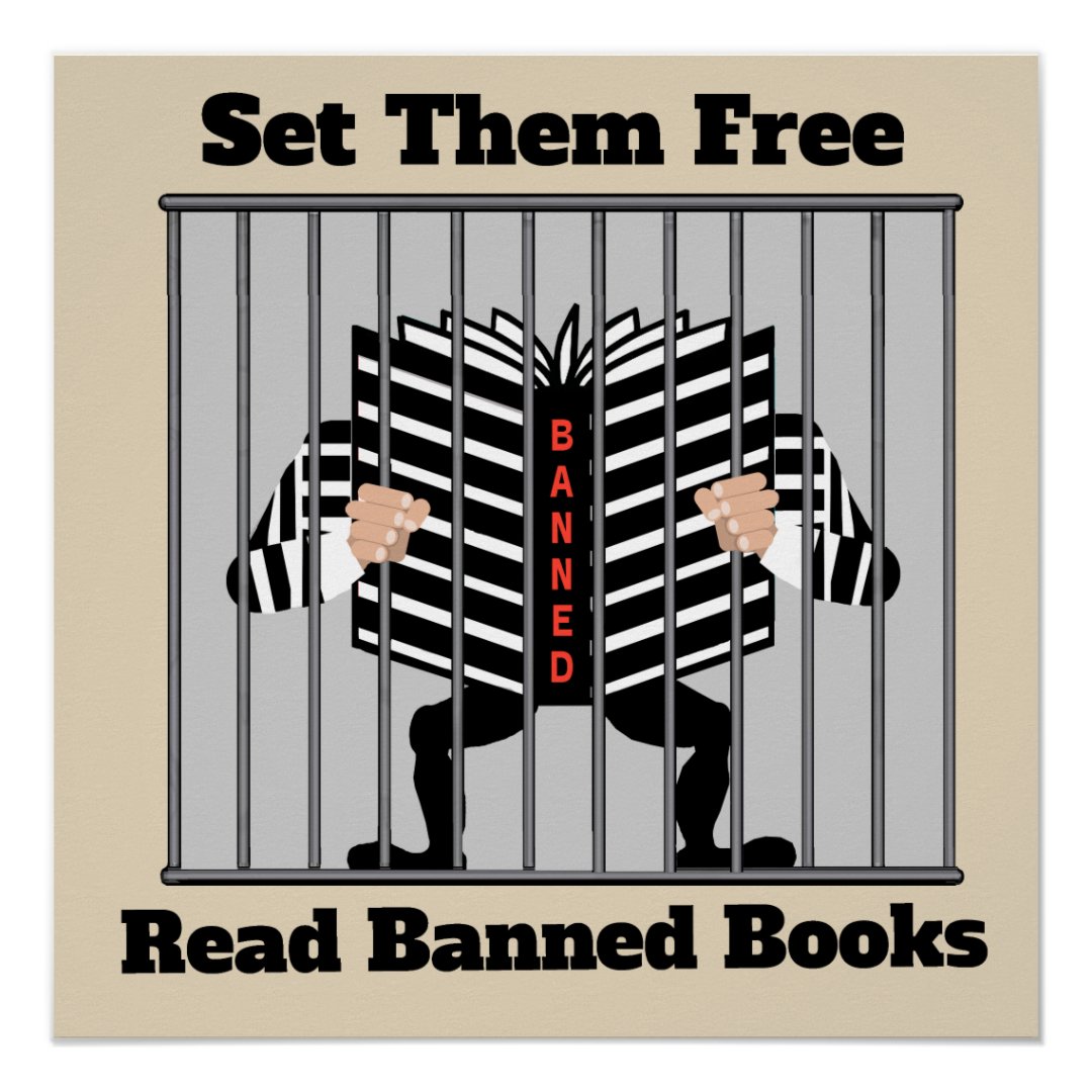 Set Them Free! Read Banned Books Poster | Zazzle