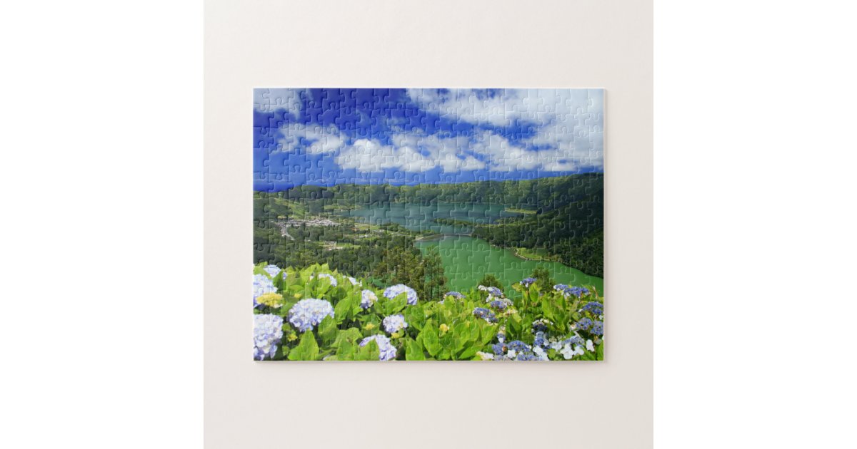 Sete Cidades, Azores Jigsaw Puzzle | Zazzle
