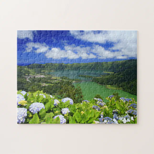 Sete Cidades, Azores Jigsaw Puzzle | Zazzle