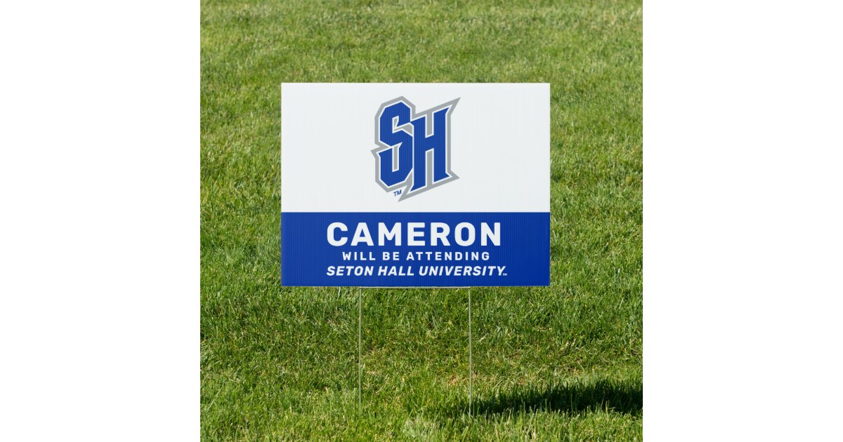 Seton Hall SH Sign | Zazzle