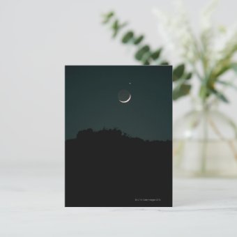 Setting Crescent Moon Postcard | Zazzle