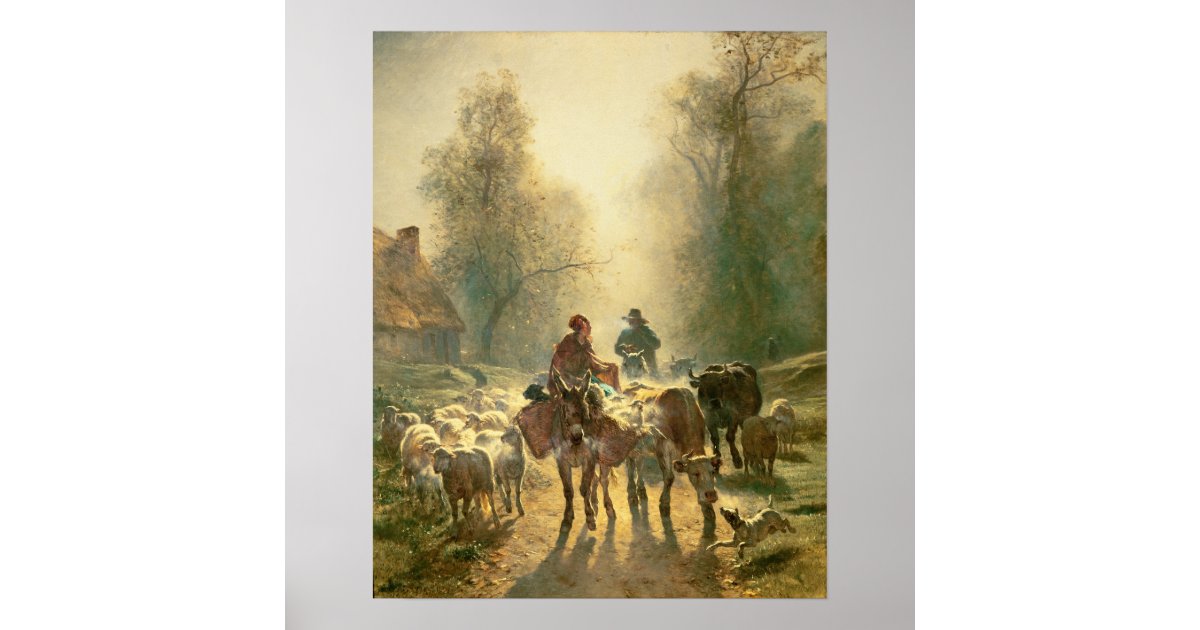 Setting off For Market Poster | Zazzle