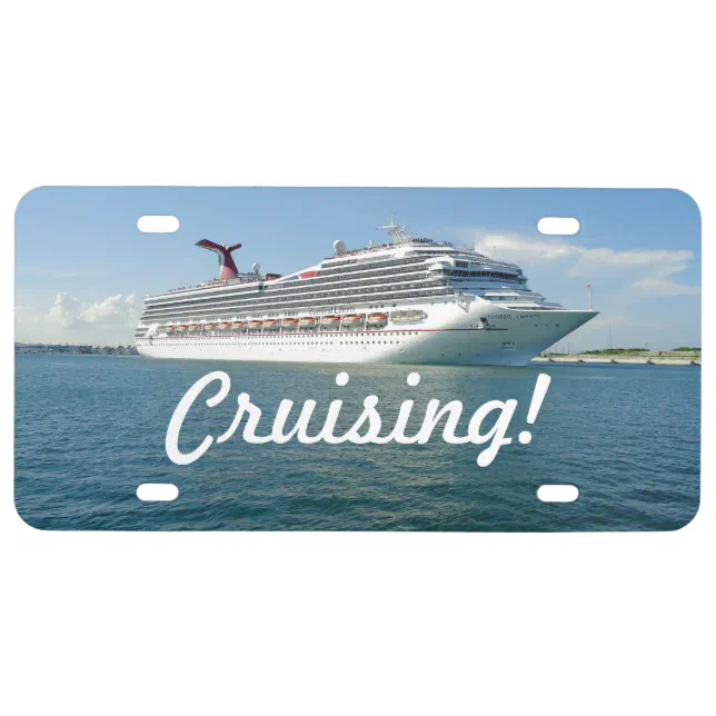 Setting Sail Cruising License Plate | Zazzle
