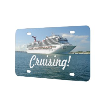 Setting Sail Cruising License Plate | Zazzle