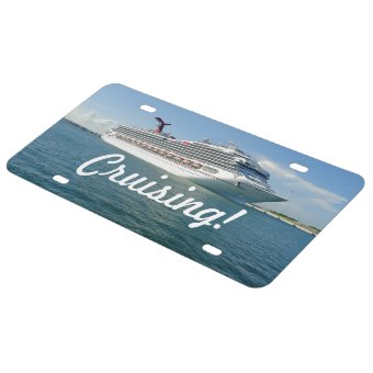 Setting Sail Cruising License Plate | Zazzle
