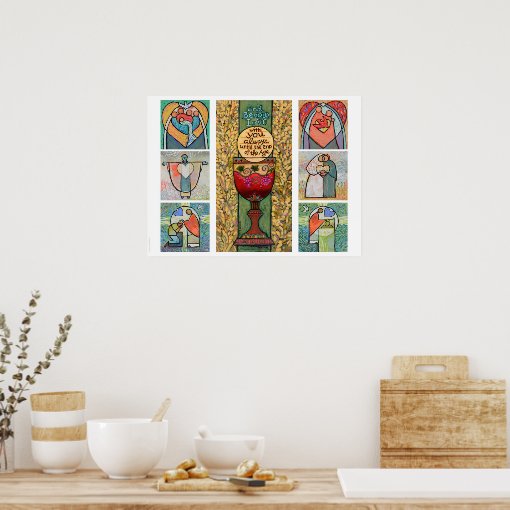 Seven Catholic Sacraments Poster | Zazzle