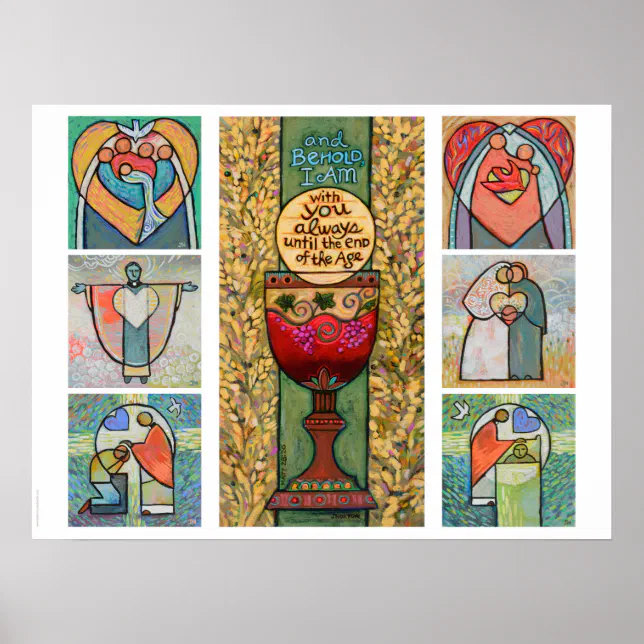 Seven Catholic Sacraments Poster | Zazzle