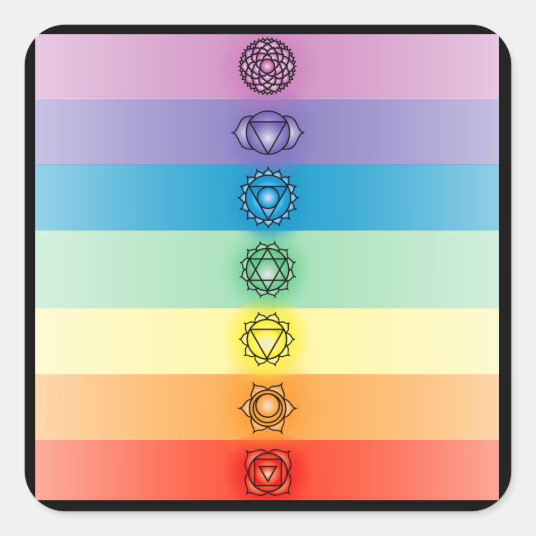 Seven Chakras Stickers | Zazzle