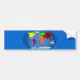 Seven Continents Colored Bumper Sticker | Zazzle