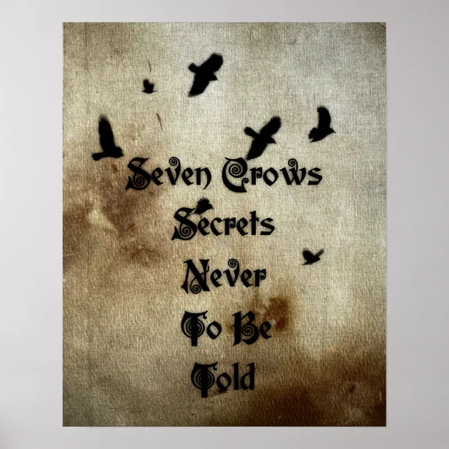 Seven Crows Poster | Zazzle