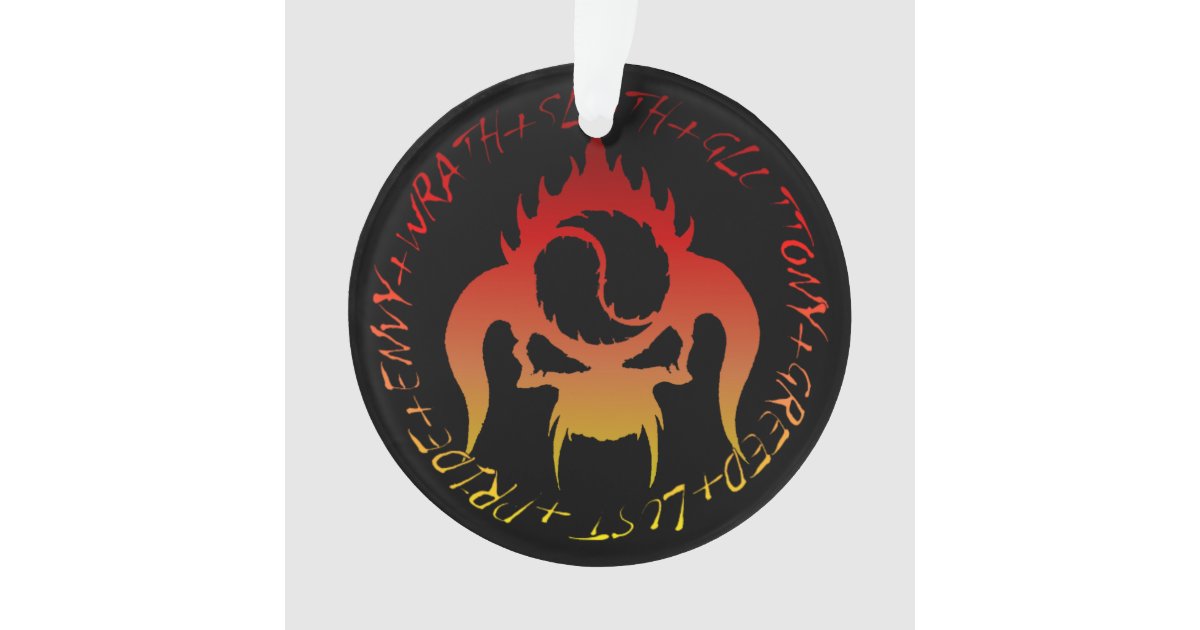 Seven deadly sins ornament | Zazzle