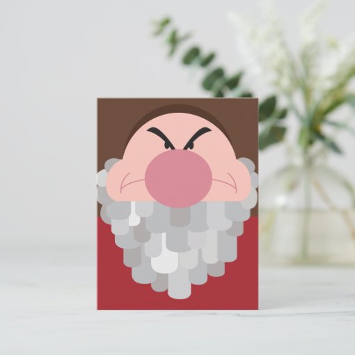 Seven Dwarfs - Grumpy Character Body Postcard | Zazzle