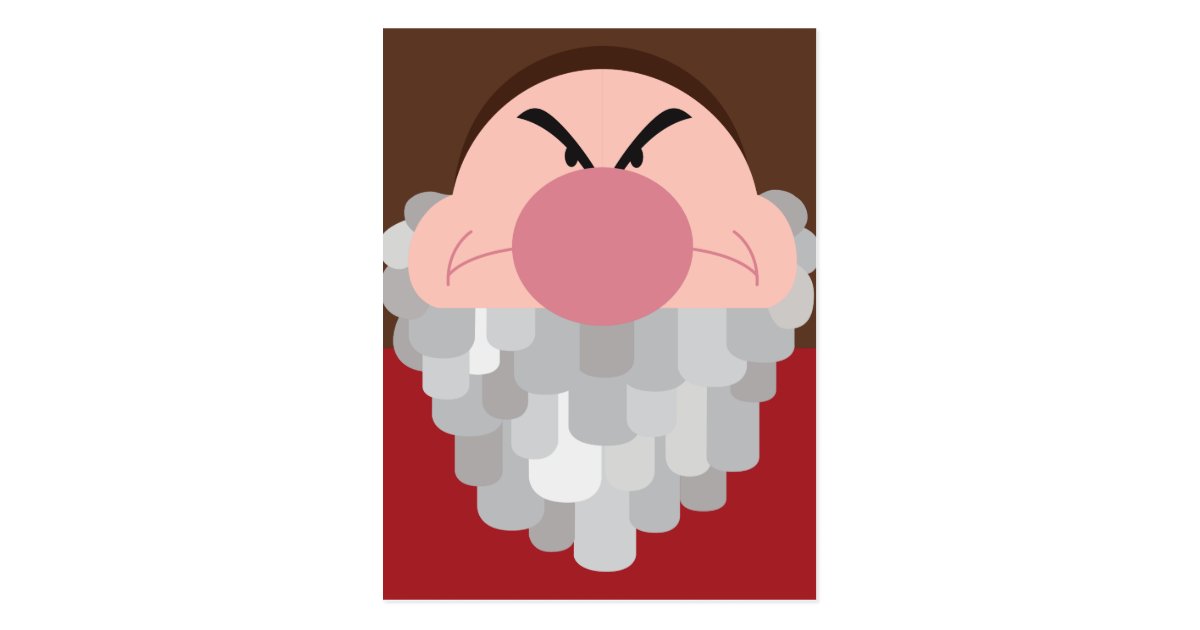 Seven Dwarfs - Grumpy Character Body Postcard | Zazzle.com