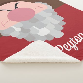 Seven Dwarfs - Grumpy Character | Name Sherpa Blanket | Zazzle