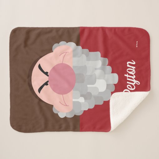 Seven Dwarfs - Grumpy Character | Name Sherpa Blanket | Zazzle