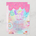 seven is so sweet Marshmallow invitation | Zazzle