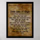 Seven Laws Of Magic Parchment Poster | Zazzle