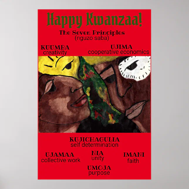 SEVEN PRINCIPLES OF KWANZAA poster | Zazzle