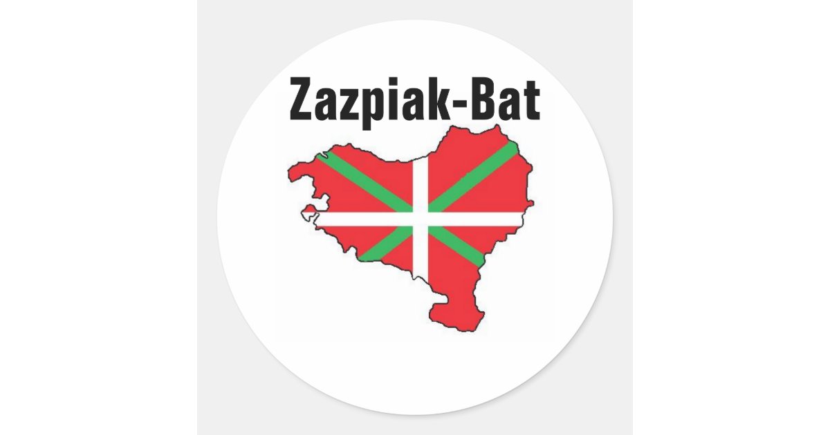 Seven Provinces One Basque Country Sticker | Zazzle