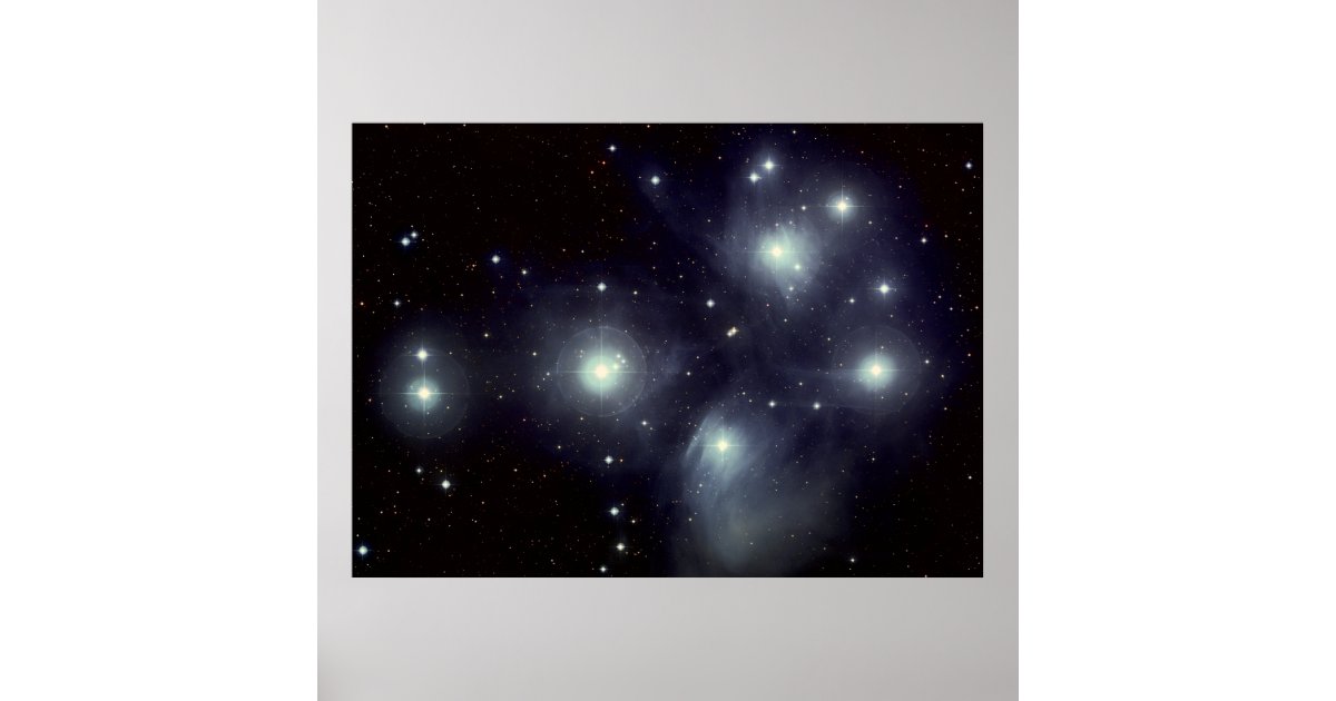 SEVEN SISTERS PLEIADES STAR CLUSTER POSTER | Zazzle