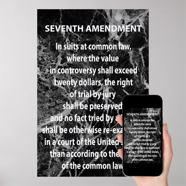 Seventh Amendment Poster | Zazzle