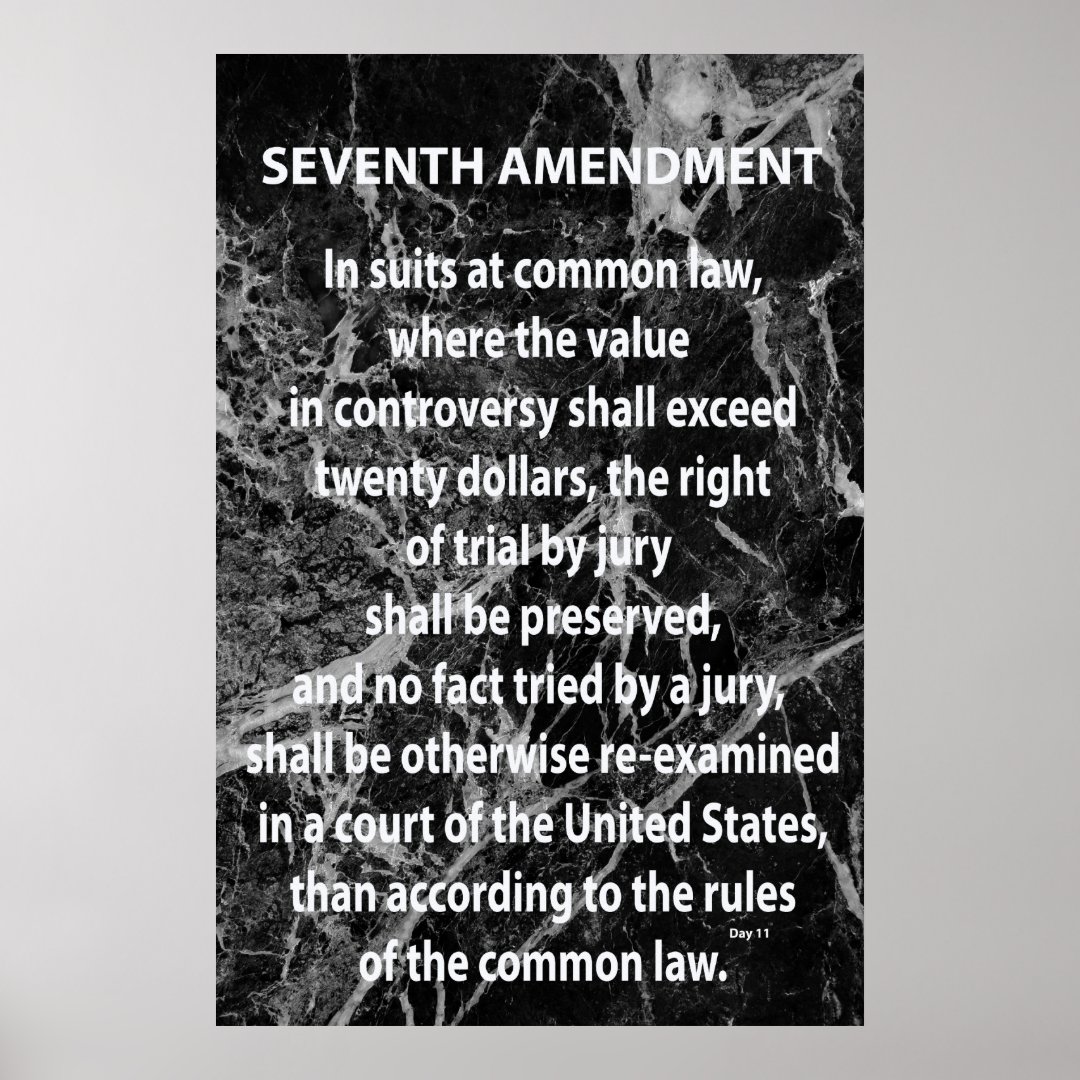 Seventh Amendment Poster | Zazzle