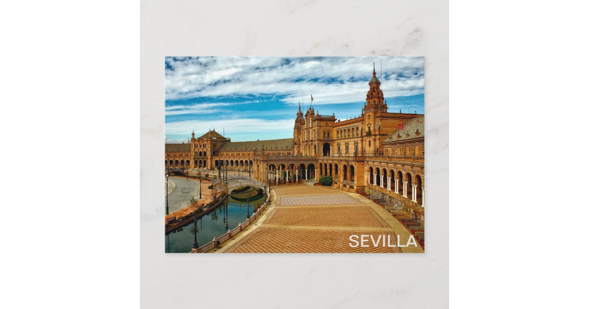 Seville Plaza de España postcard | Zazzle