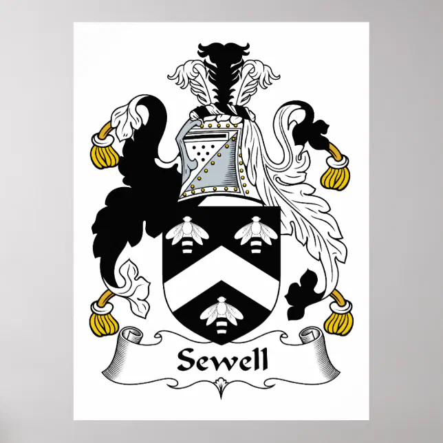 Sewell Family Crest Poster | Zazzle