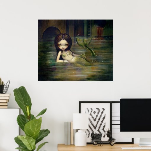 Sewer Mermaid ART PRINT urban steampunk | Zazzle