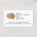 Sewing Alterations & Repairs Colorful Eclectic Business Card | Zazzle