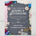 Sewing Alterations Services Flyer Template | Zazzle