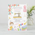 Sewing Birthday Invitation | Zazzle