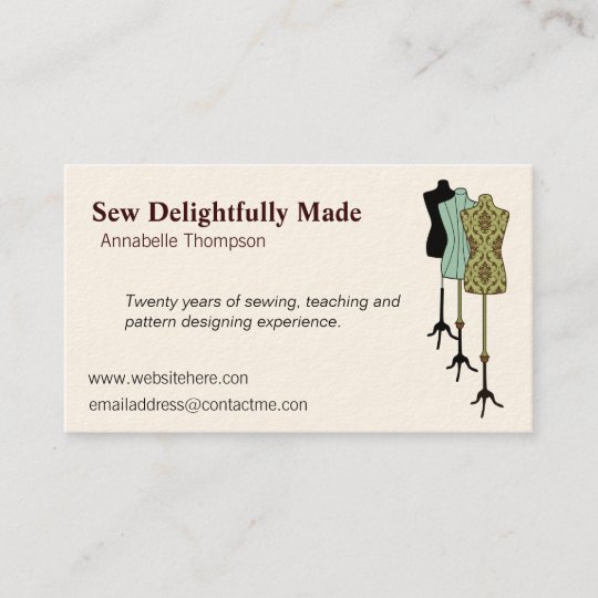 Sewing Business Card | Zazzle.com