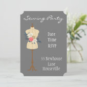 Sewing circle sewing Party vintage sewing Invitation | Zazzle