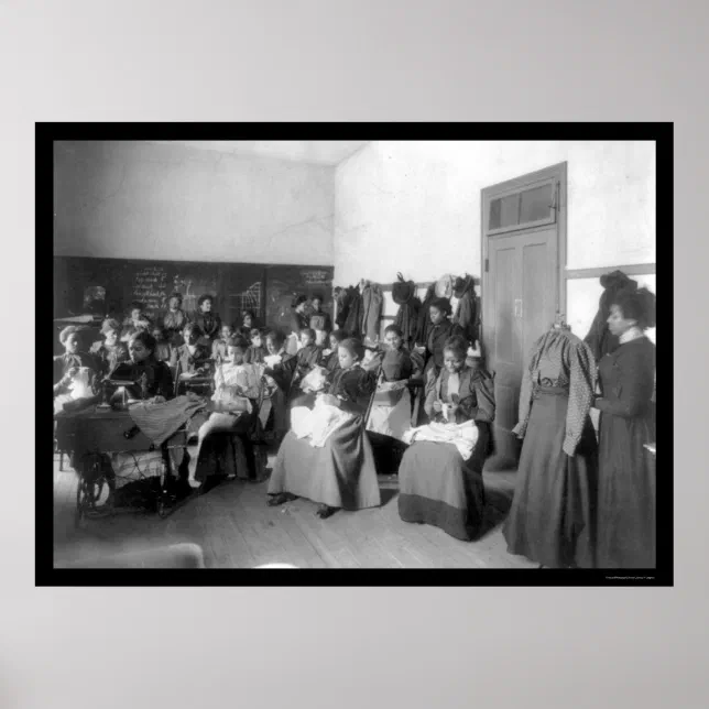 Sewing Class Howard University 1900 Poster | Zazzle