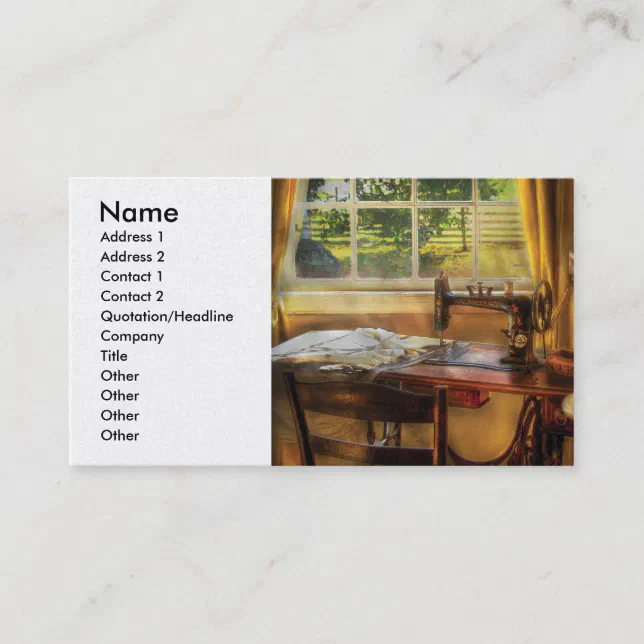 Sewing - Domestic Sewing Machine Business Card | Zazzle
